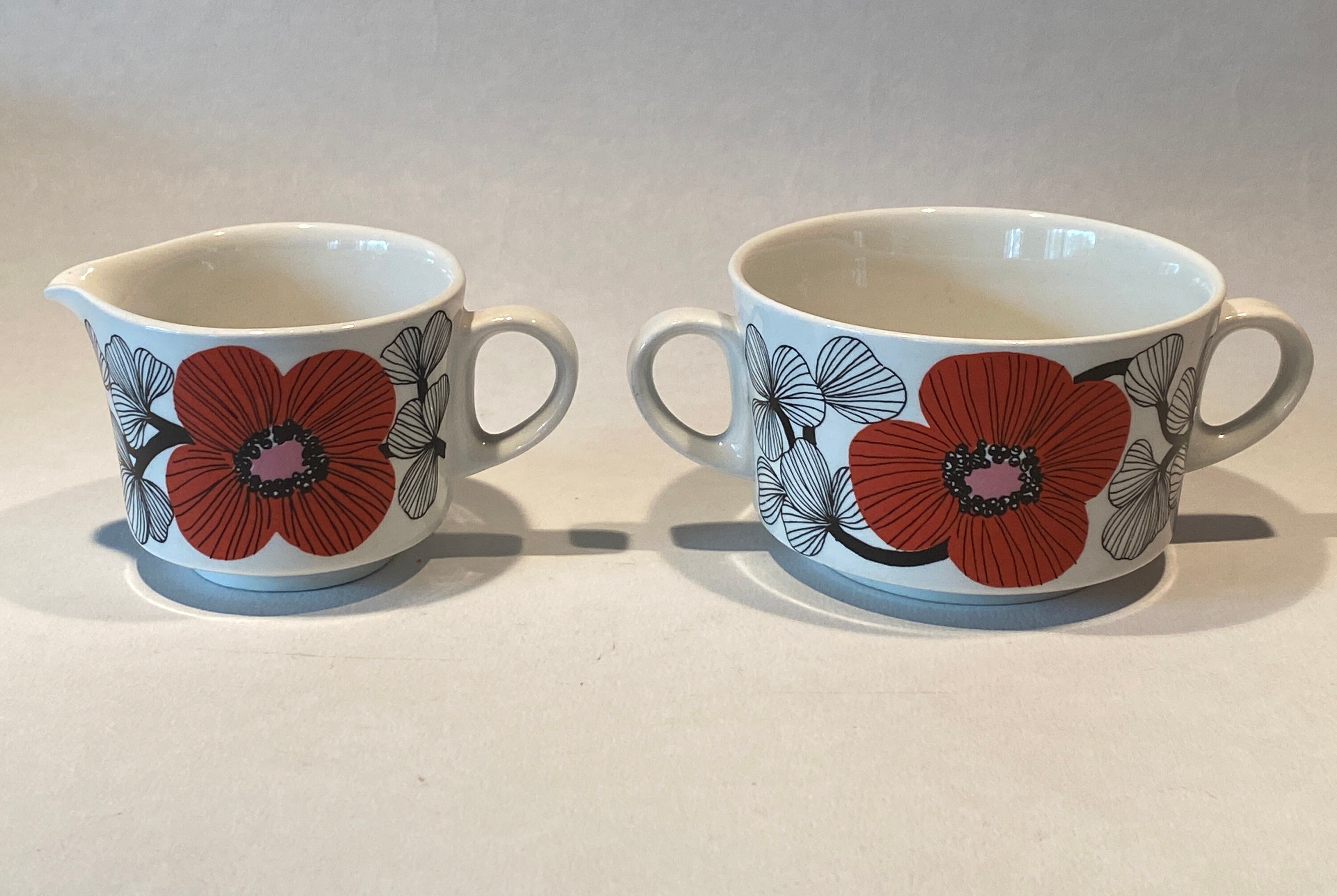 Esteri Tomula iso Kukka Creamer and Sugarbowl by - Etsy