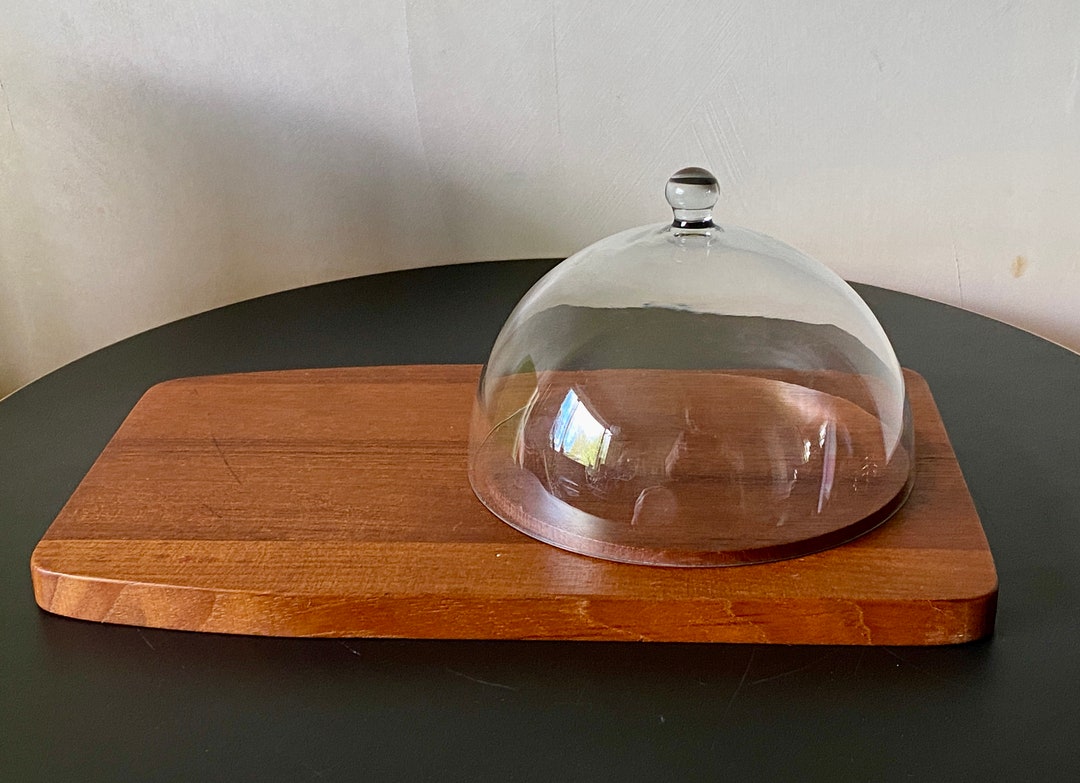 Glass Cheese Dome With Backman Teak Chassis, Finland - Etsy