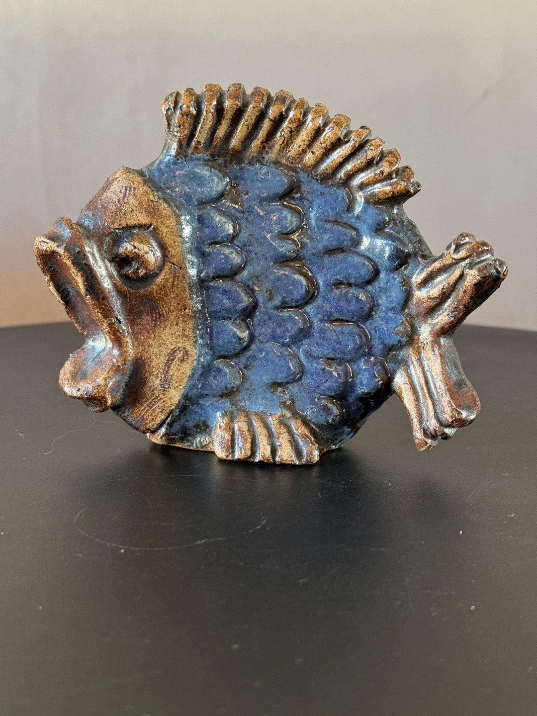 Willy Fischer Stoneware Fish Figurine Made in Sweden 1970 - Etsy