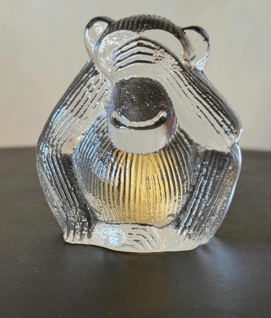 Lisa Larson monkey Royal Krona Crystal - Etsy