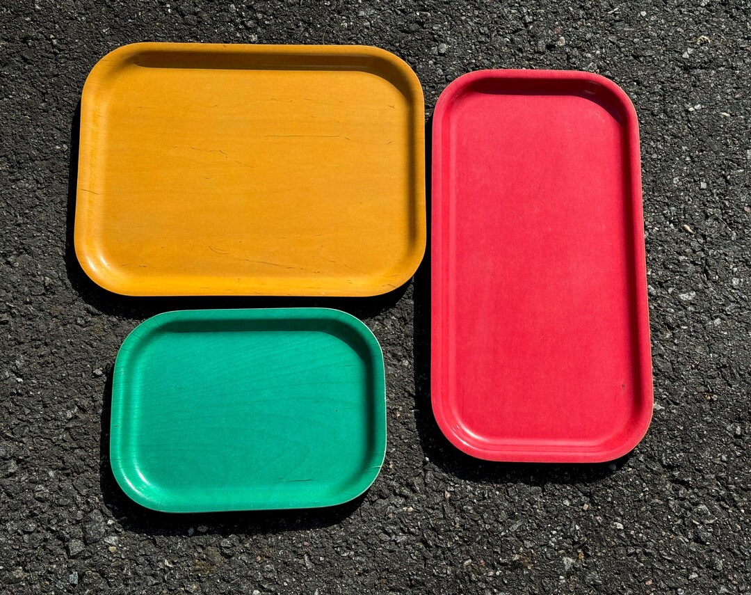 Set of 3 Backman Birch Plywood Trays Made in Finland - Etsy
