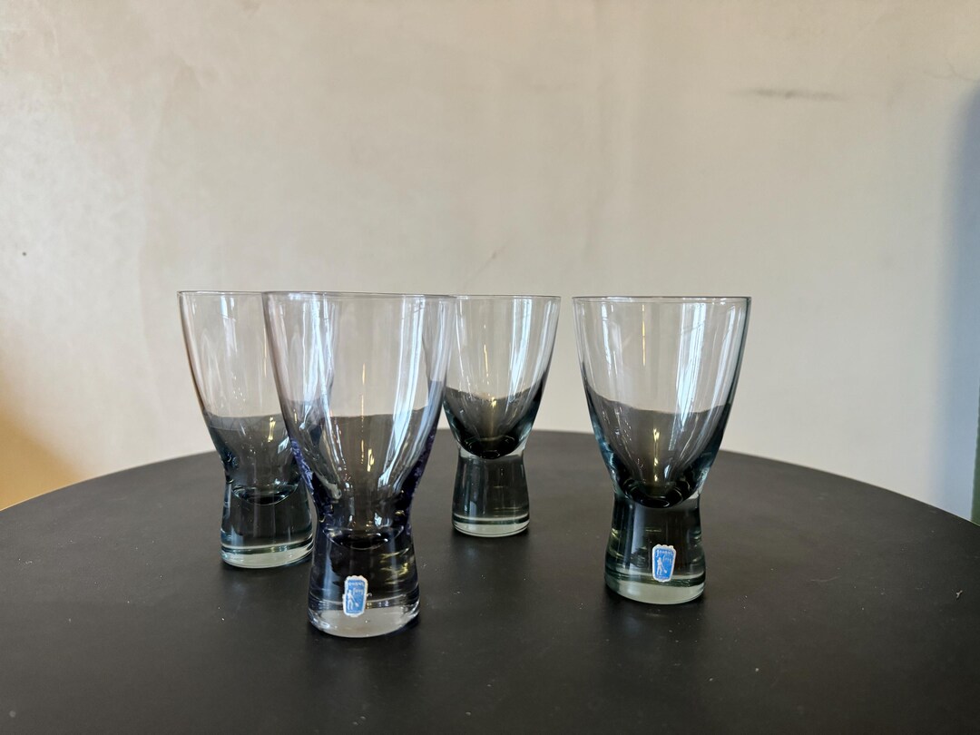 Set of 4 Johansfors Vintage Glass Made in Sweden - Etsy