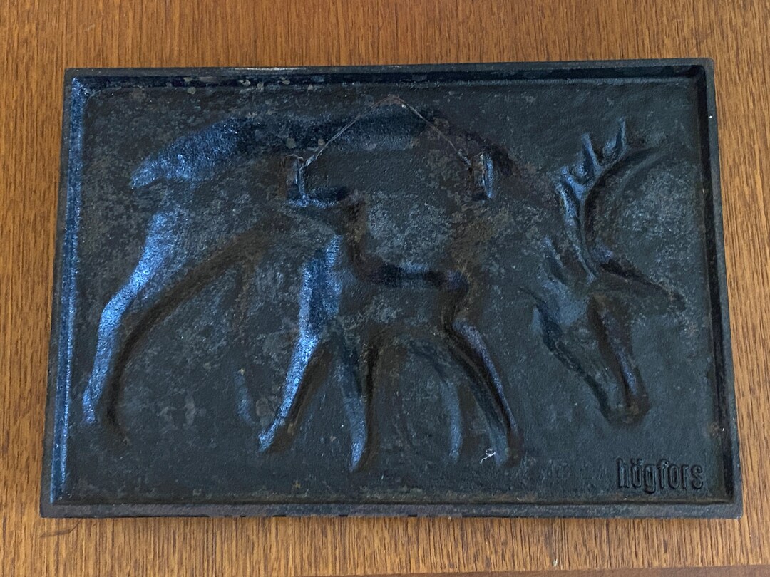 HELVI HyvÄrinen, Relief, Cast Iron, Mass Signed, Högfors Made in ...