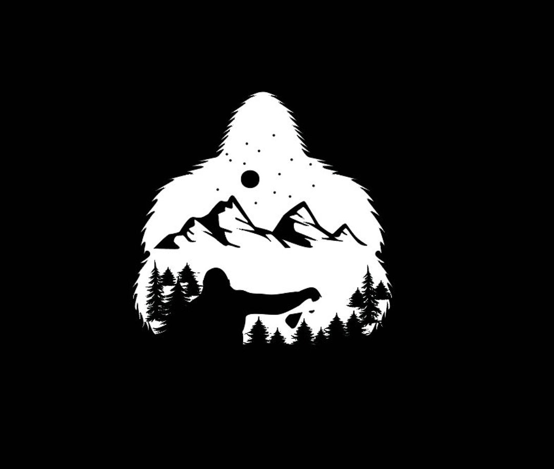 Bigfoot Body Silhouette Car Decal - Etsy