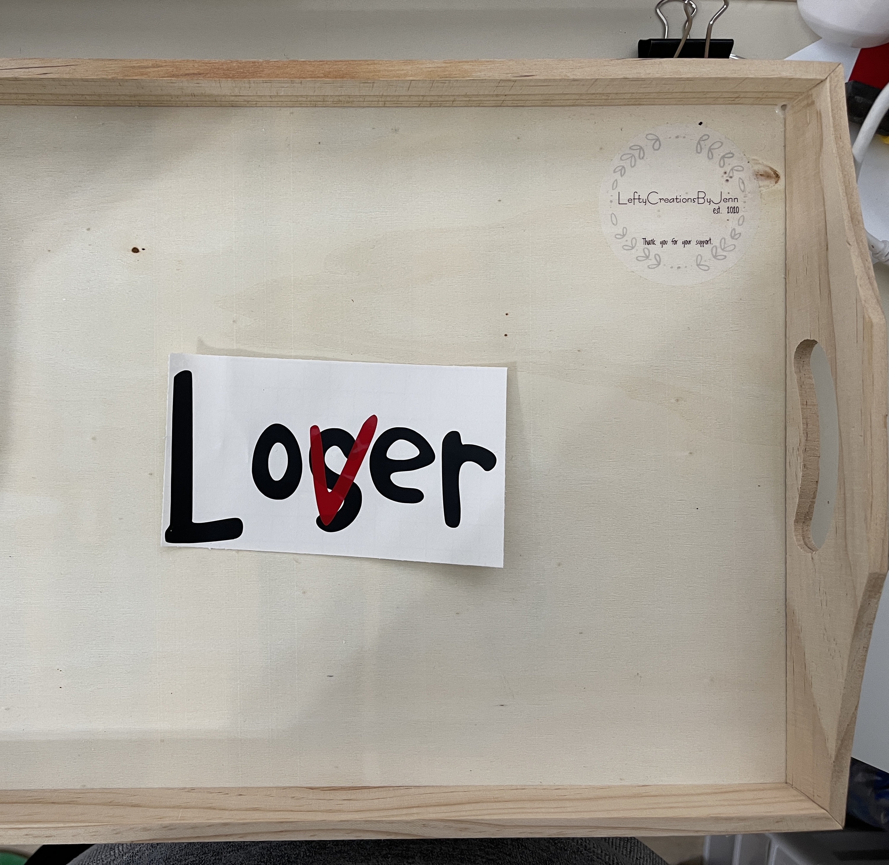 Loser/lover Permanent Decal - Etsy