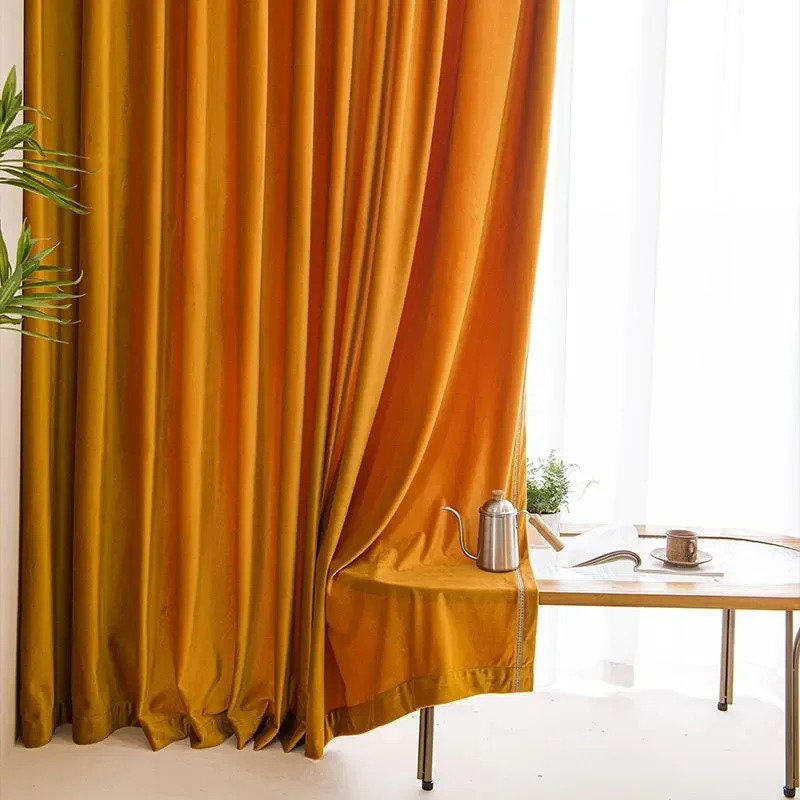 Yellow Curtains - Etsy