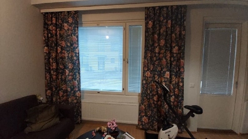 American Style Dark Floral Plant Blackout Curtains Modern - Etsy