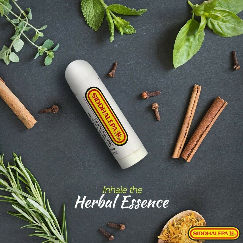 Herbal Inhaler Siddhalepa Formula for Cold, Sneezing, Nasal Congestion ...