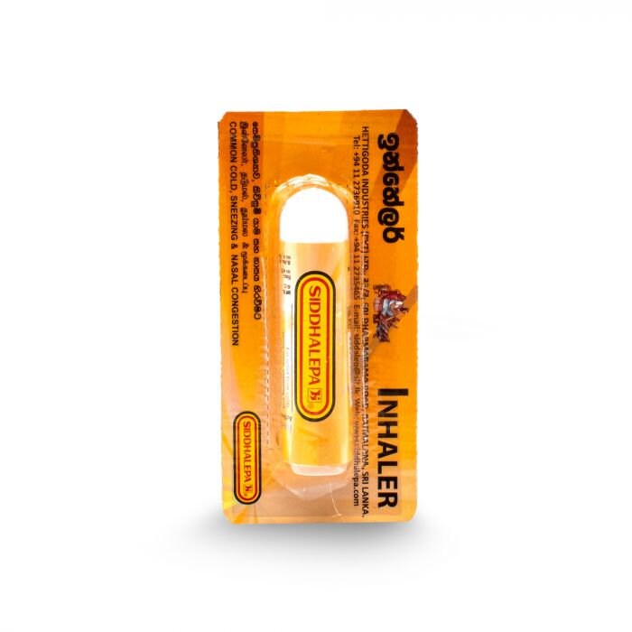 Herbal Inhaler Siddhalepa Formula for Cold, Sneezing, Nasal Congestion ...