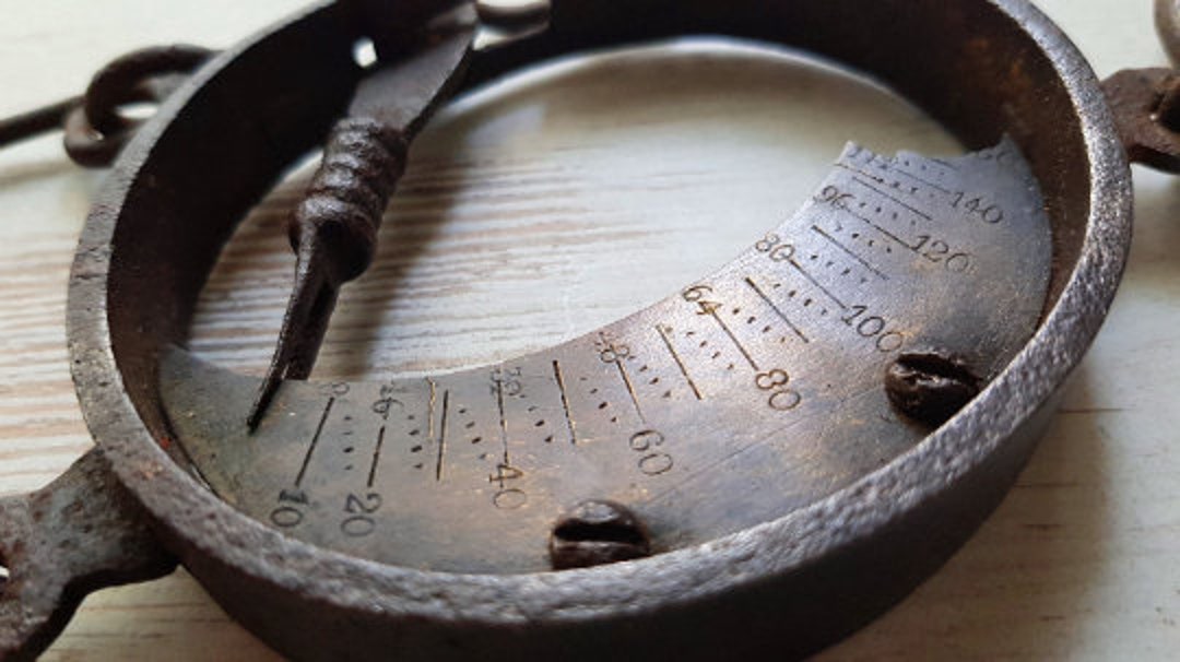 1800's, Antique Bronze and Wrought Iron Scales/ Balance, Rusty, Loft ...