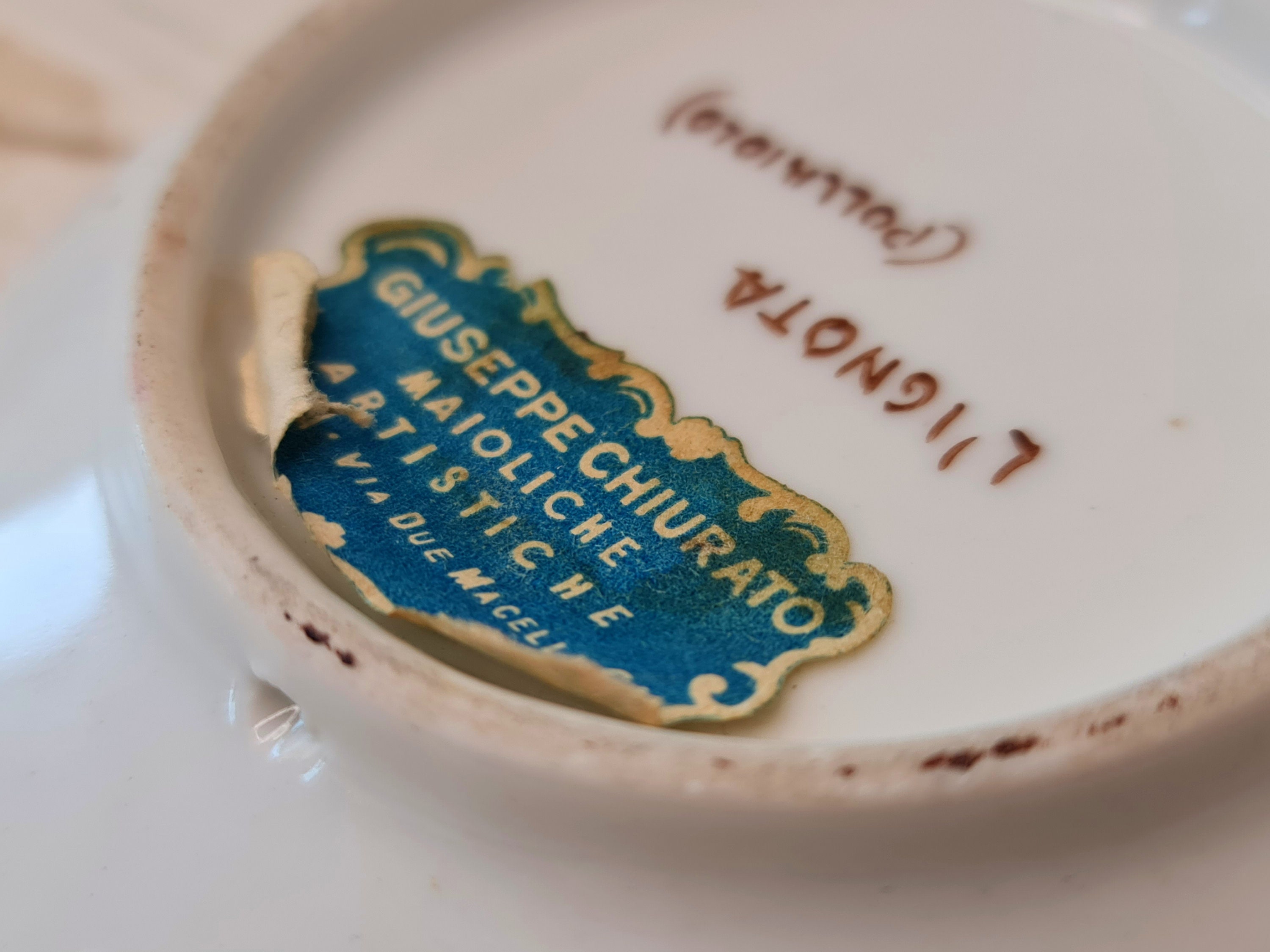 1940's Giuseppe Chiurato Hand Painted Majolica Trinket - Etsy