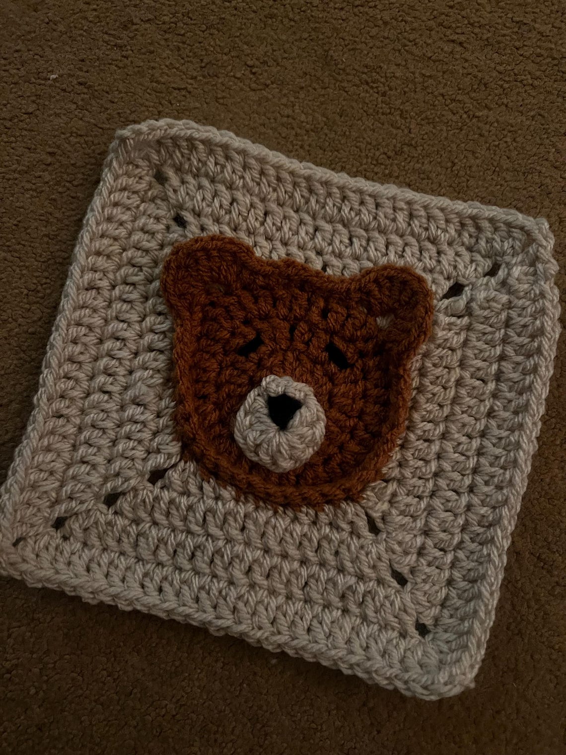 Teddy Bear Granny Square Pattern & Instructions - Etsy