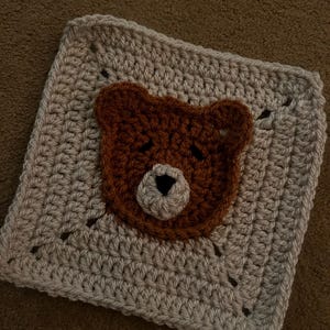 Teddy Bear Granny Square Pattern & Instructions - Etsy