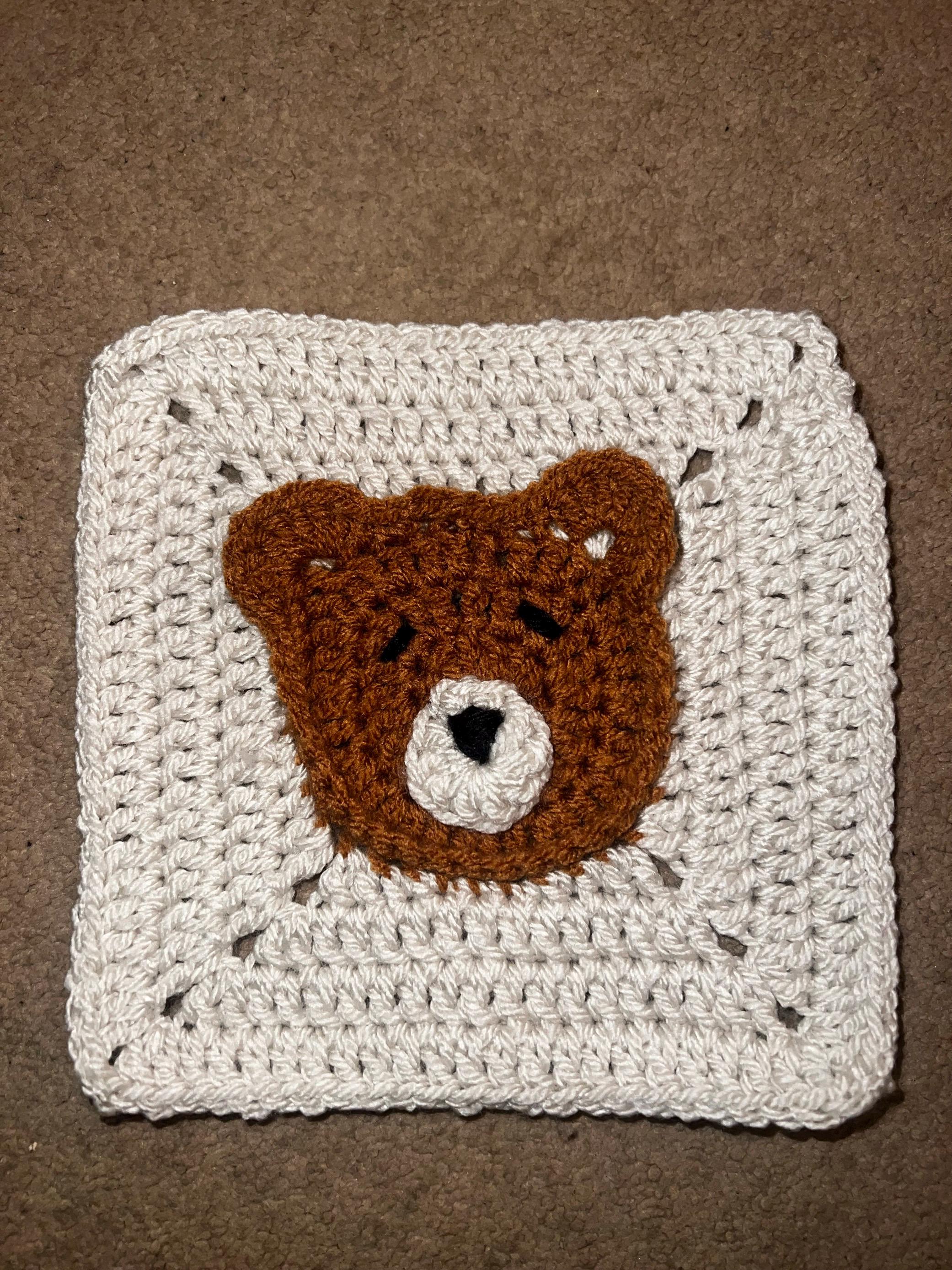 Teddy Bear Granny Square Pattern & Instructions - Etsy