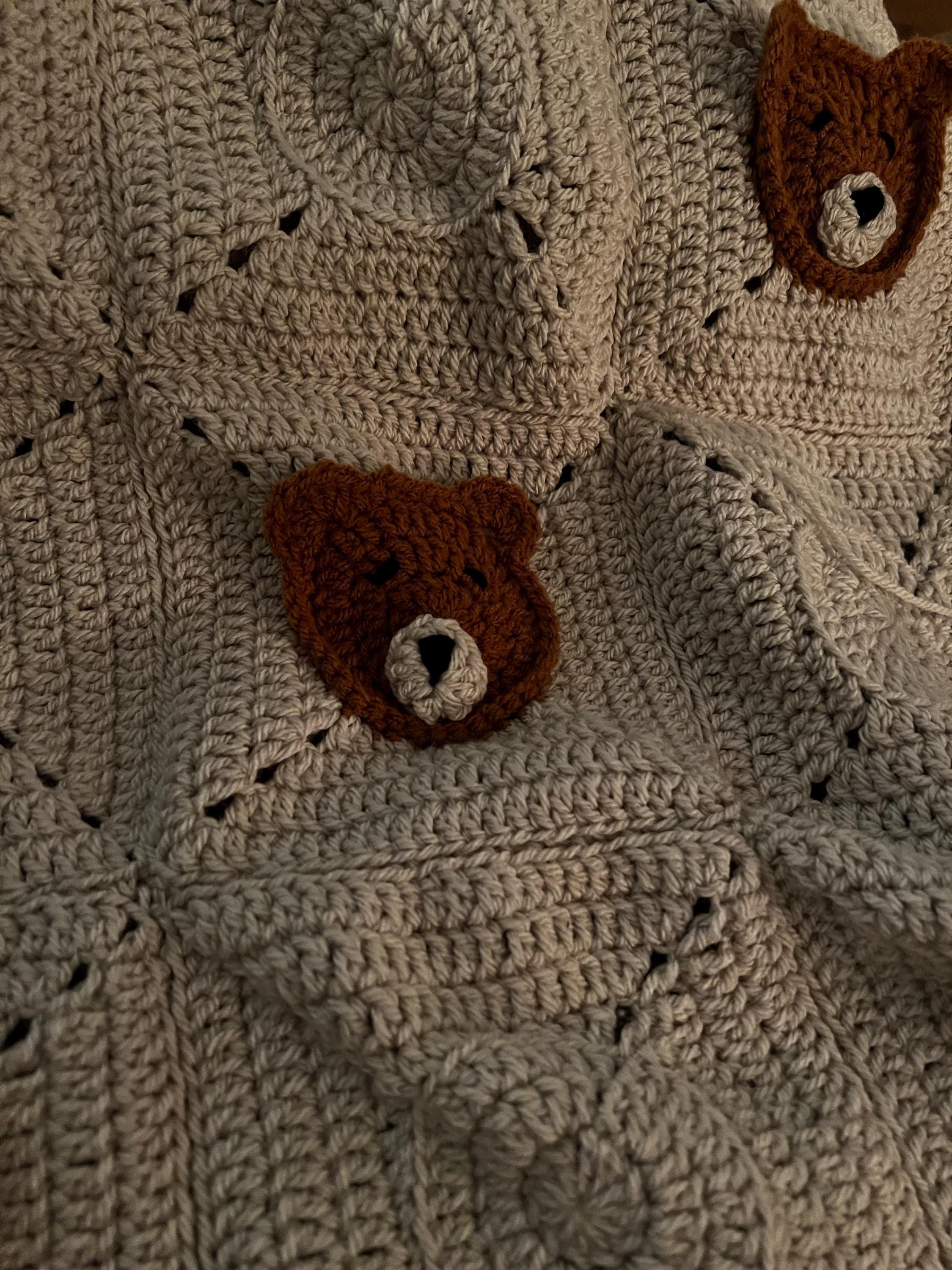 Teddy Bear Granny Square Pattern & Instructions - Etsy