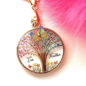 Customizable TREE OF LIFE With Hair Strands Necklace Pendant Key Chain ...