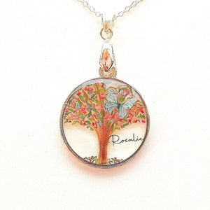 Customizable TREE OF LIFE With Hair Strands Necklace Pendant Key Chain ...