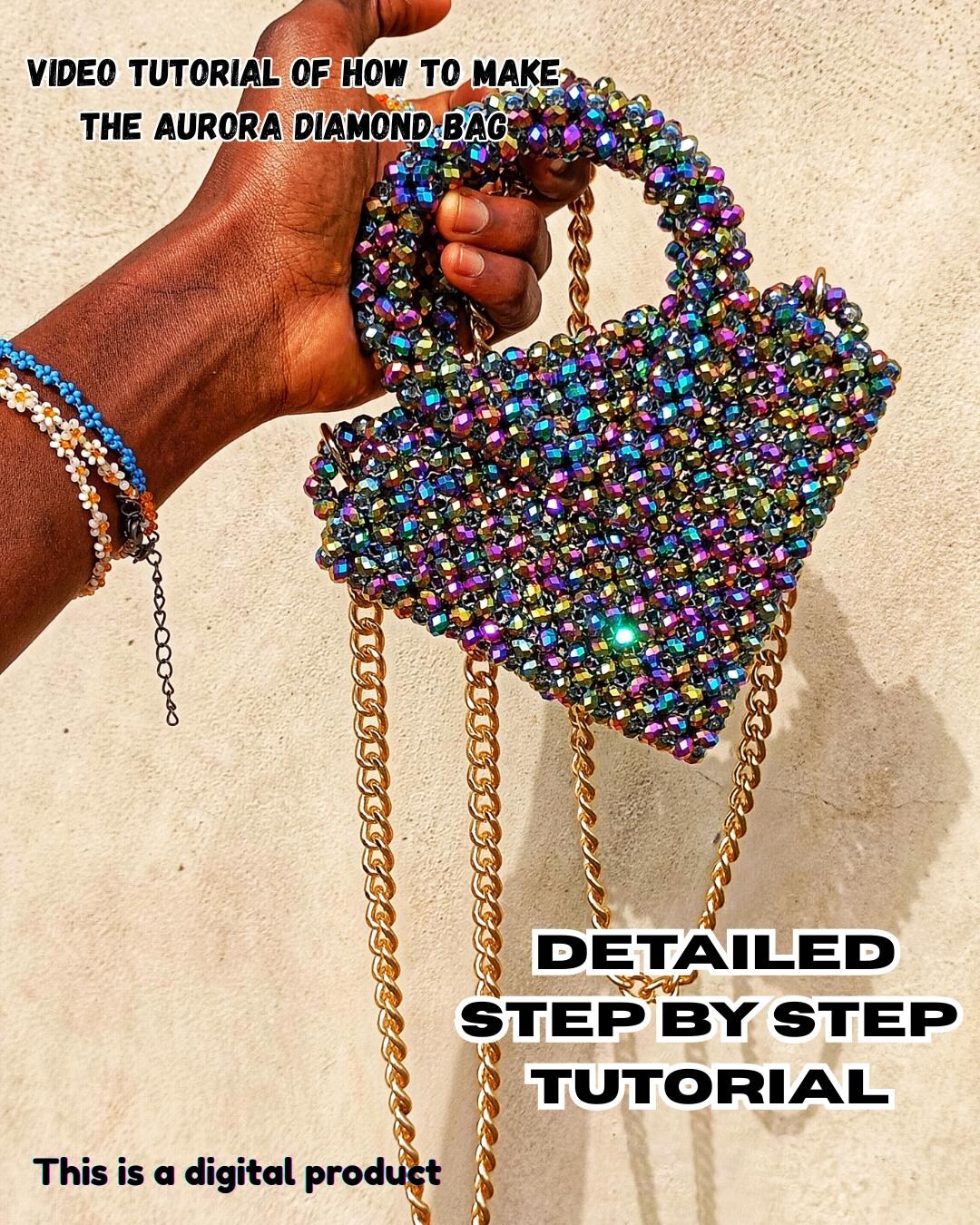 Beaded Bag Video Tutorial | Beading Guide | Luxury Beaded Bag | DIY Bag ...