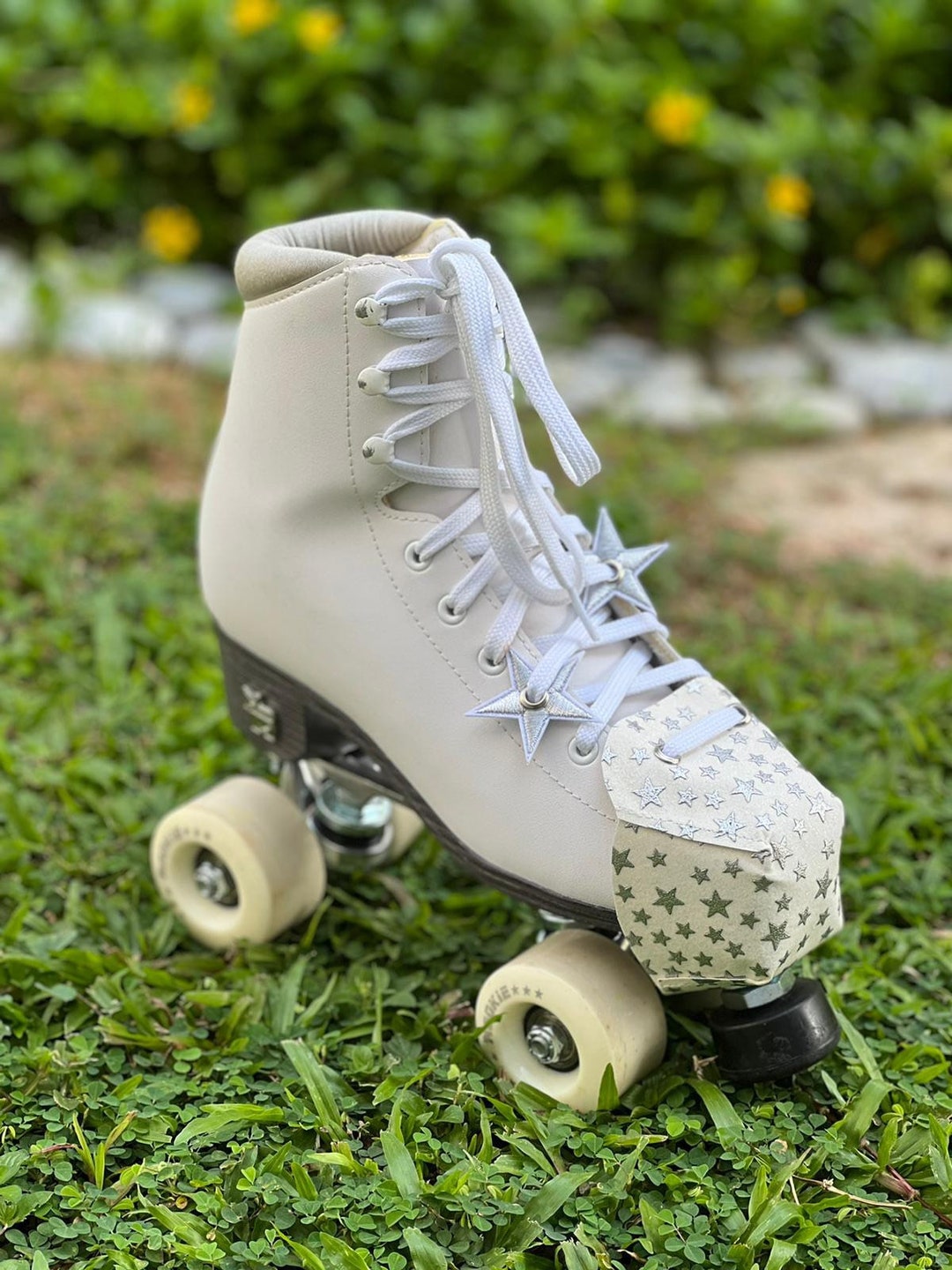 Silver Star Cream Stud Toe Caps Guards - Roller Skate Accessories - Etsy