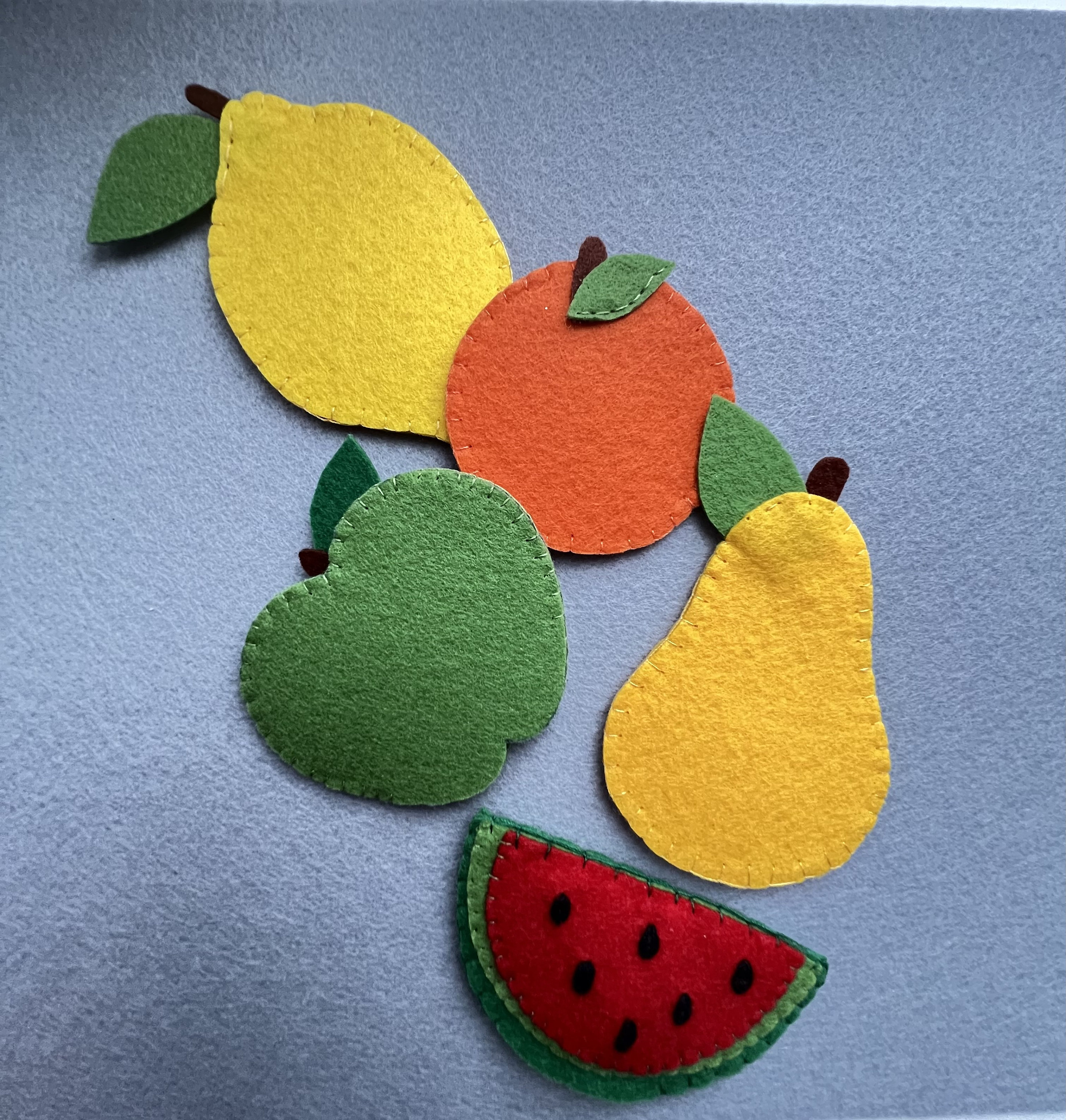 Fruits Finger Puppets Lerning Fruits Quite Toys Felt Finger - Etsy