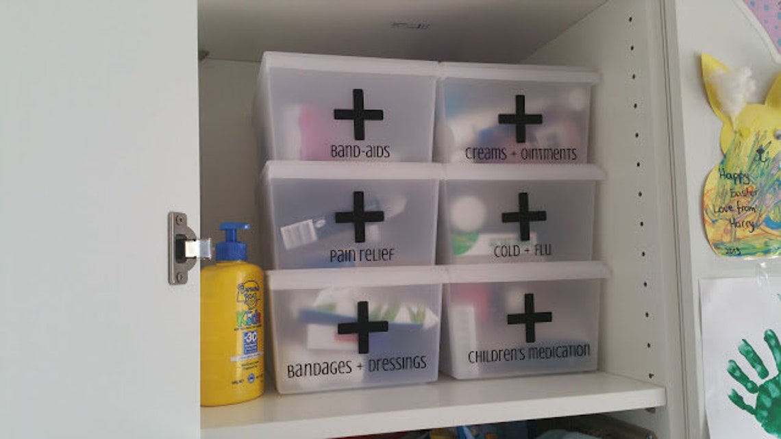 First Aid Kit Labels SVG, Medicine Labels, Vinyl Medicine Decals, First ...