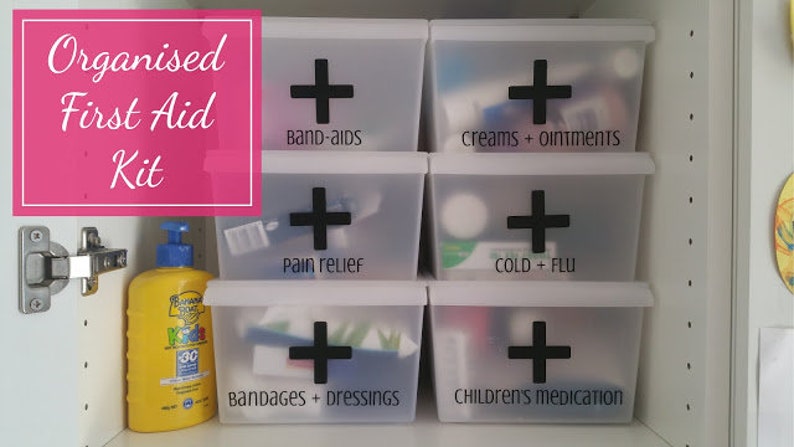 First Aid Kit Labels SVG, Medicine Labels, Vinyl Medicine Decals, First ...