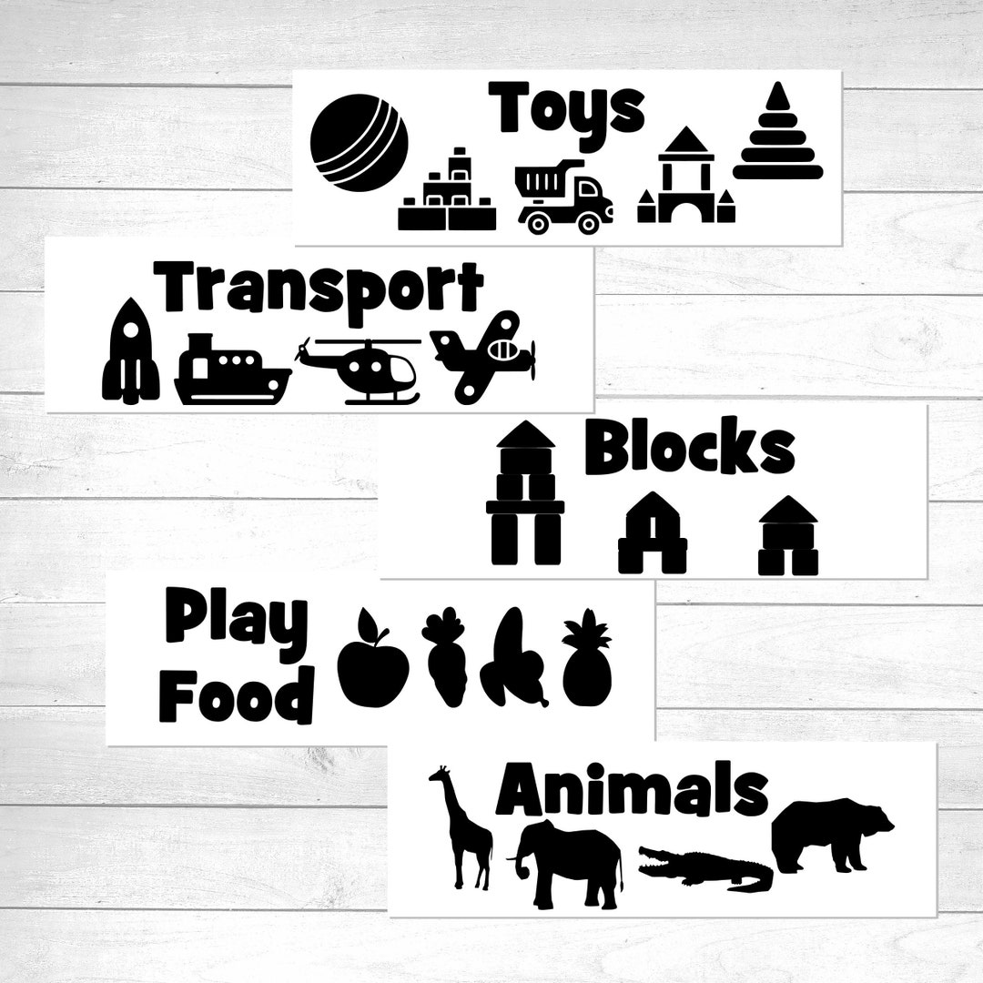Toy Box Decals SVG, Vinyl Decals, Toy Storage, Toy Organisation ...