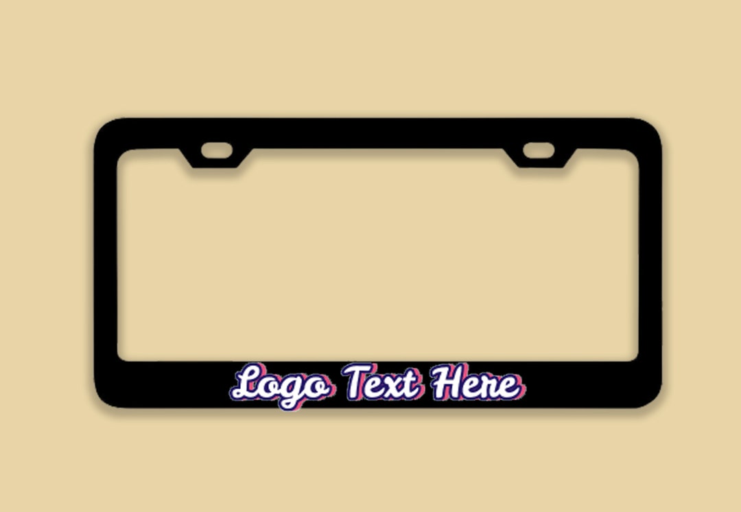 Custom License Plate Frame Laser Engraved Stainless Steel - Your Custom ...