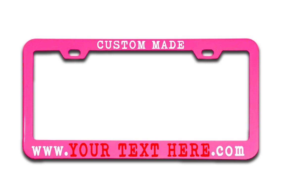 Custom License Plate Frames for Cars, Customized Design Metal License ...