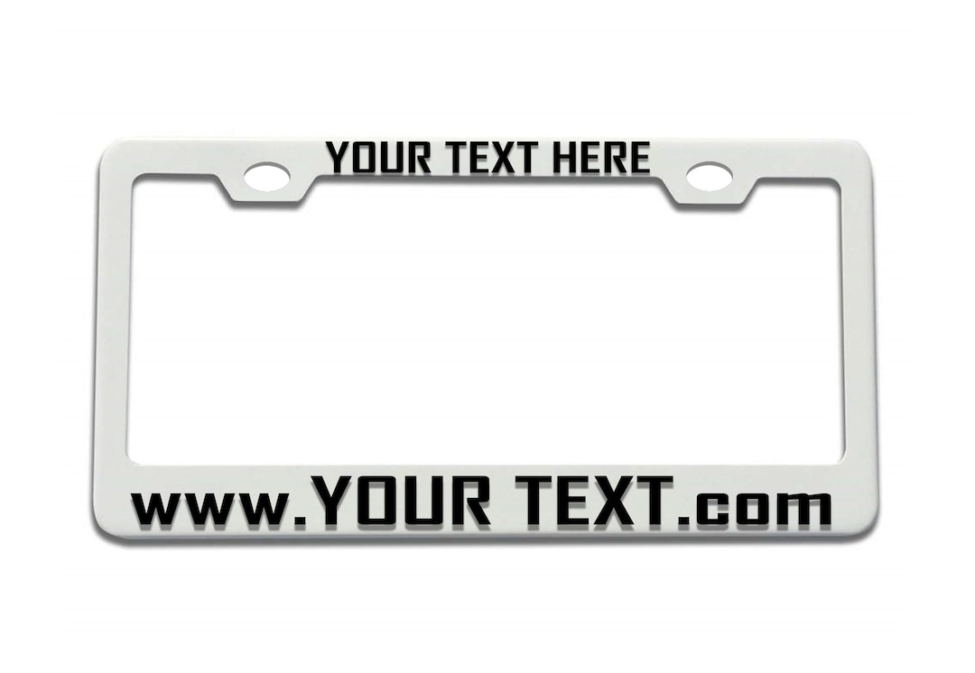 Custom License Plate Frame - Heavy Duty Stainless Steel License Plate ...