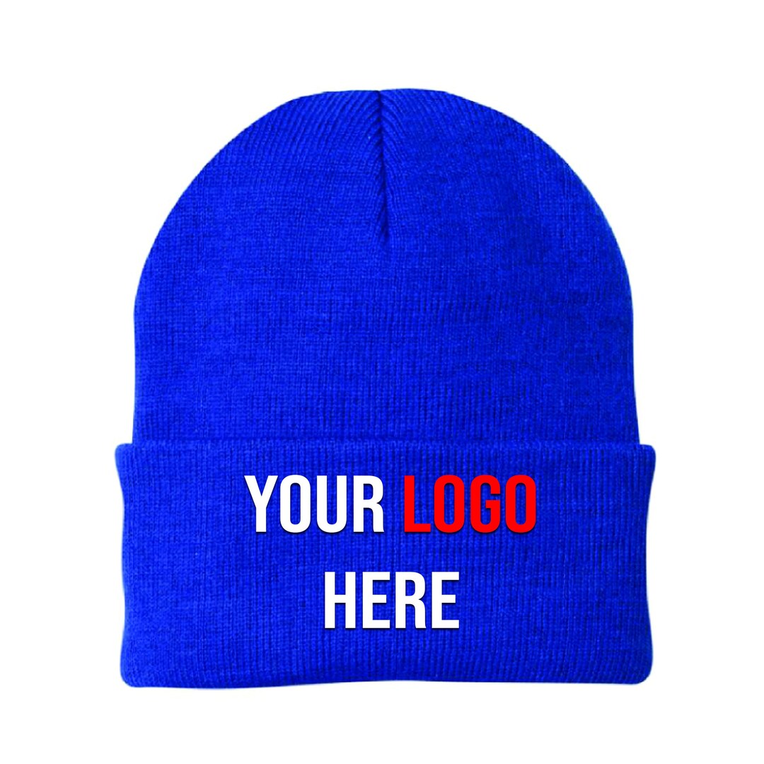 Custom Embroidered Logo Artwork Design Beanie Cap Ski Cap Snow Cap Logo ...