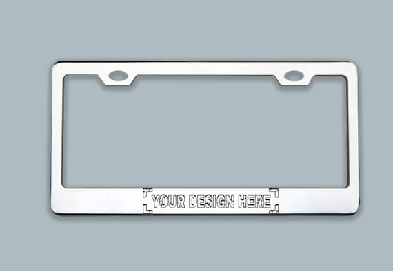 Personalize Laser Engraved License Plate Frame Custom License - Etsy