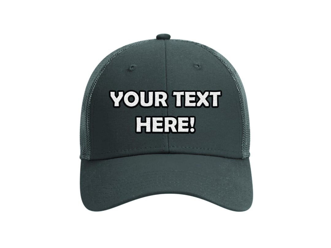 Mesh Trucker Hat | Custom Embroidered Logo | Personalized Snapback Cap ...