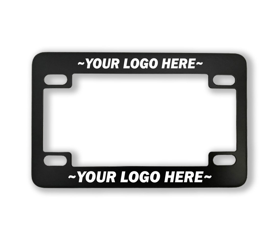 MOTORCYCLE CUSTOM TEXT | Motorcycle License Plate Frame Bike Parts ...