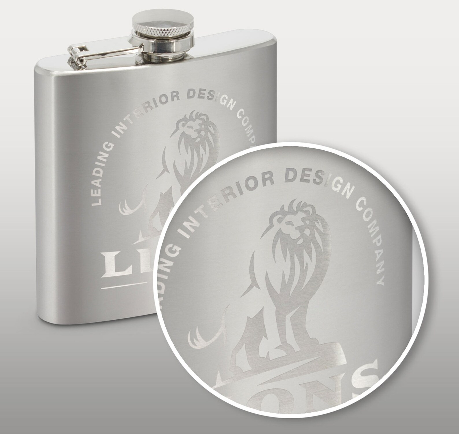 Personalized Etched Flask With Custom Your Text Here Your - Etsy