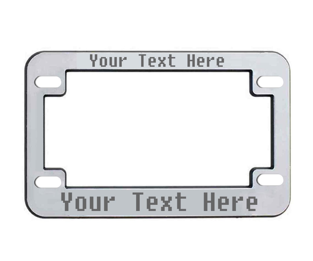 Motorcycle Custom Anodized Aluminum | Motorcycle License Plate Frame ...