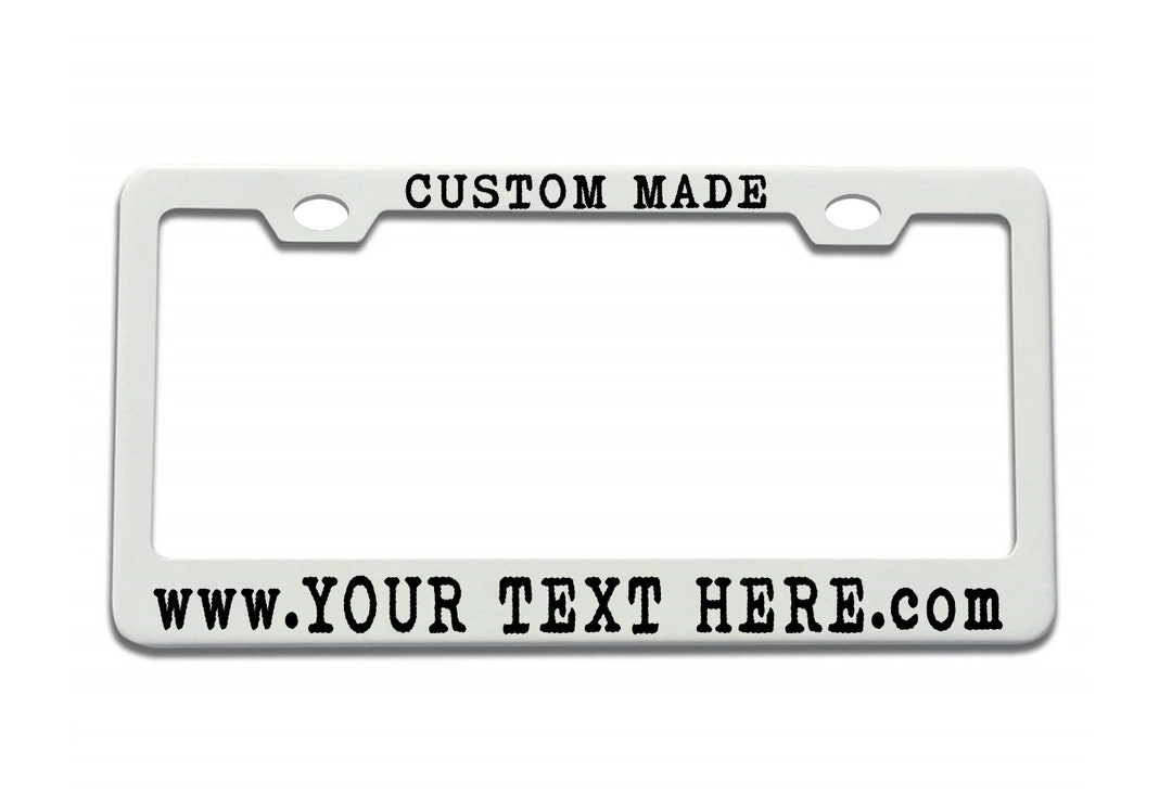 Custom License Plate Frame, Personalized Your Own Text Customize Funny ...