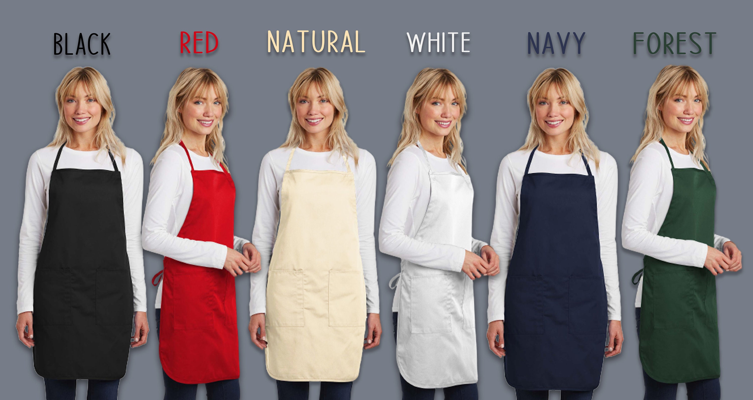 Custom Grill Aprons Chef Kitchen Add Your Text Personalized - Etsy