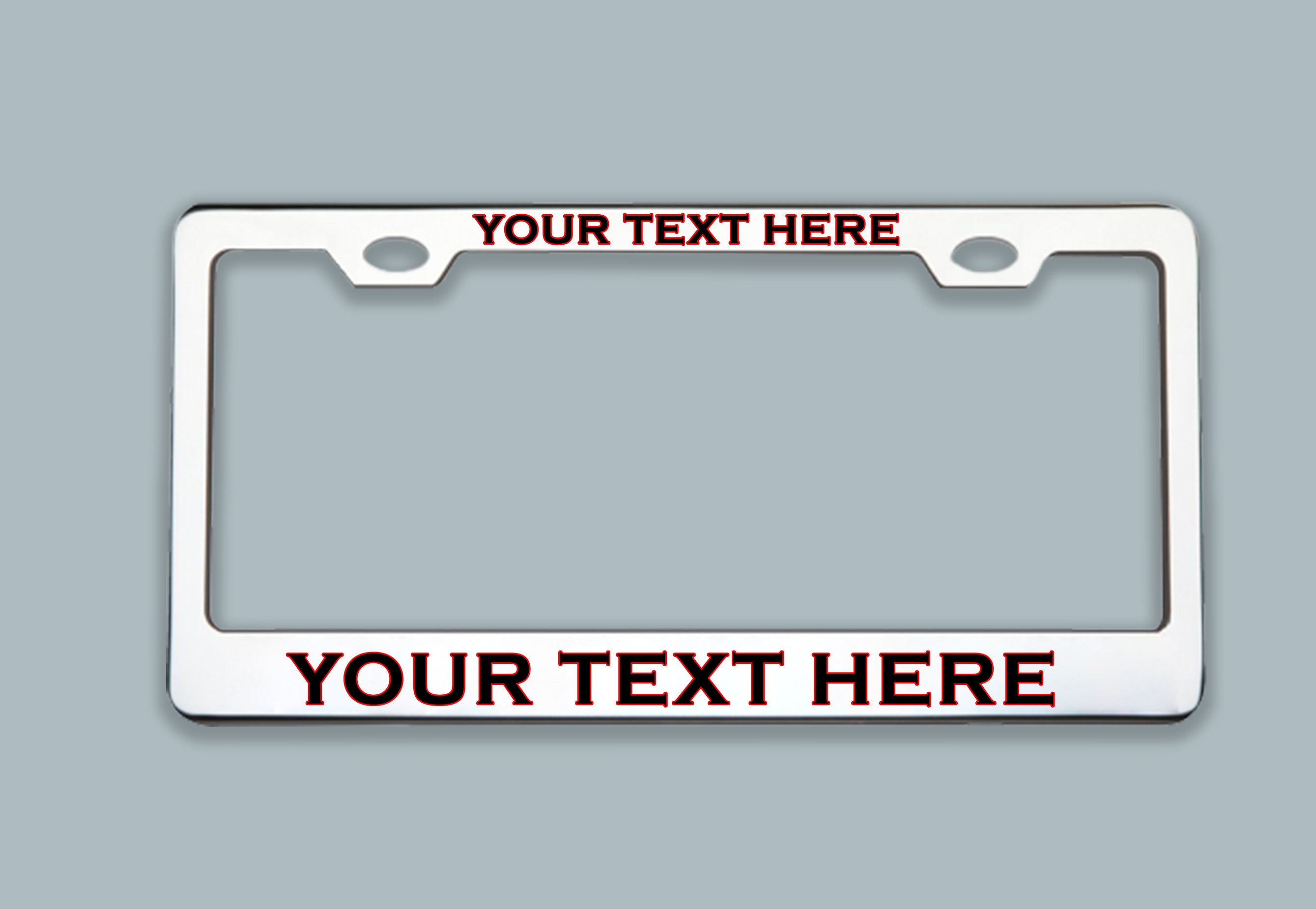 Custom License Plate Frame Custom 50 State License Plate - Etsy
