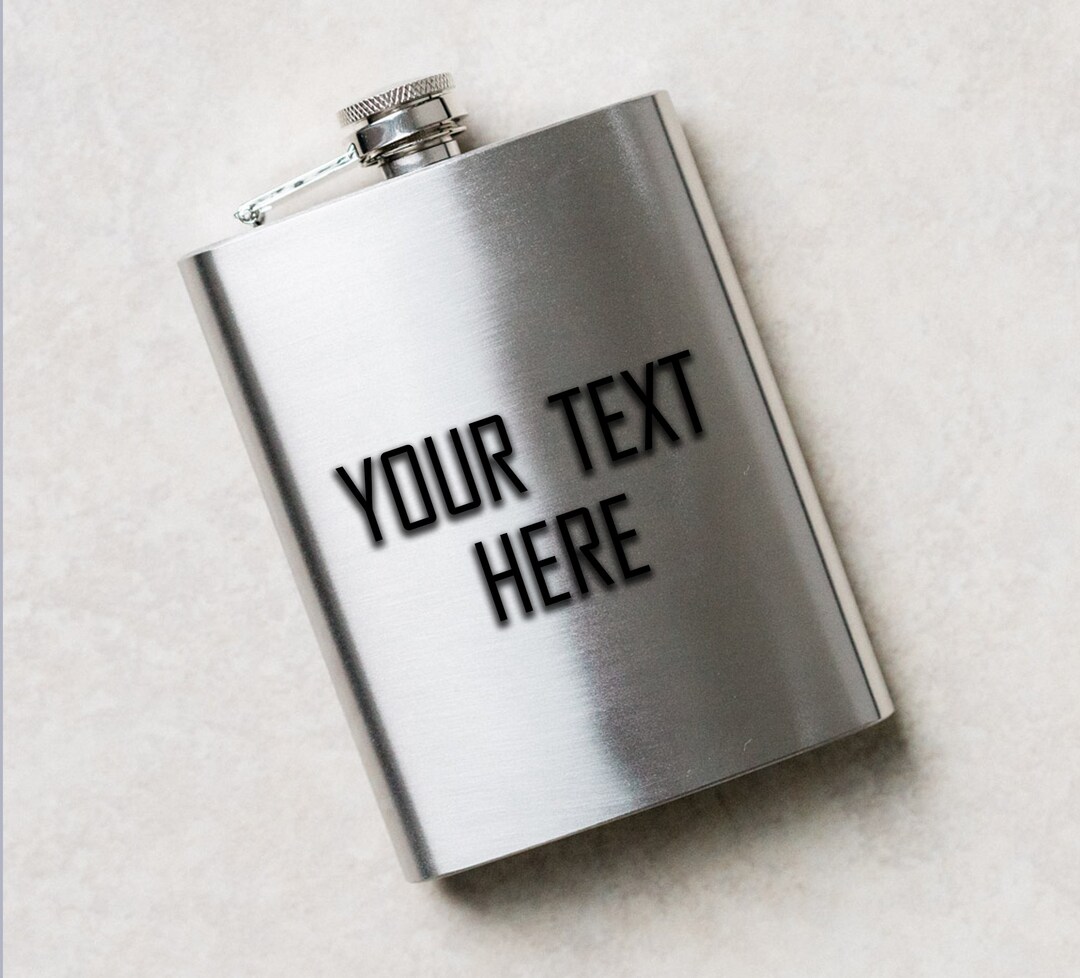 Flasks Personalized Custom Engraved 6oz Stainless Steel Flasks for ...