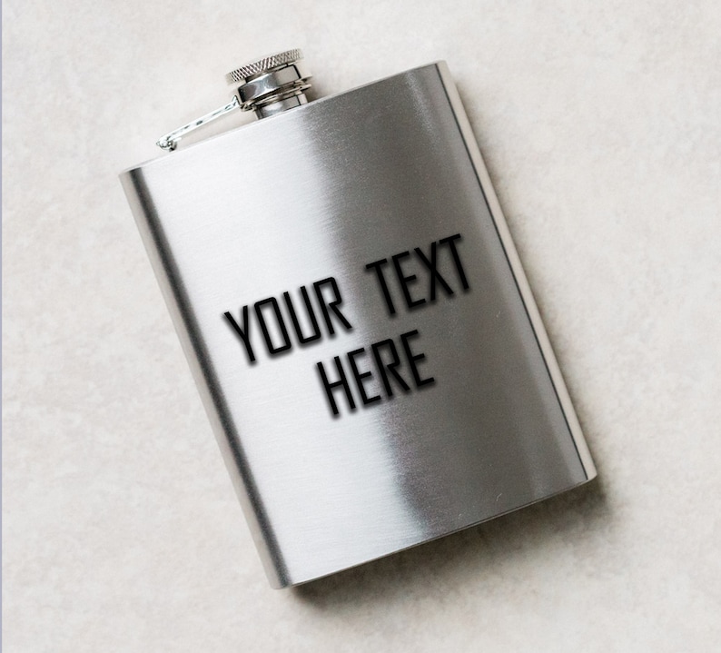 Flasks Personalized Custom Engraved 6oz Stainless Steel Flasks - Etsy