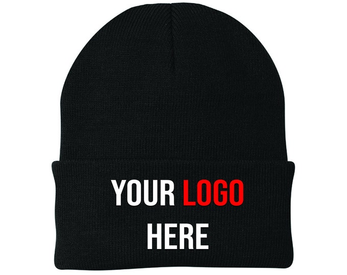 Custom Logo Beanie, Personalized Custom Embroidered Beanie, Design Your ...