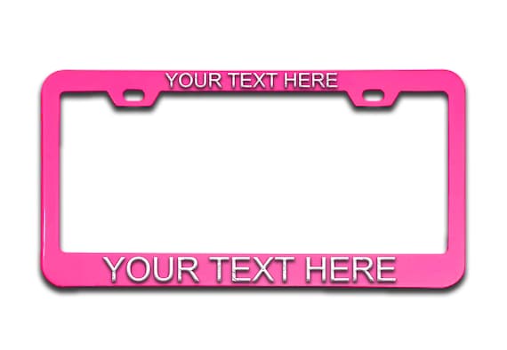 Customized Heavy Duty License Plate Frame Laser Engraved | Etsy