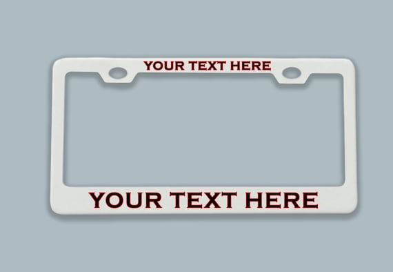 Personalize Laser Engraved License Plate Frame Custom License - Etsy