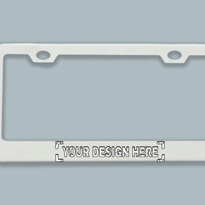 Personalized Heavy Duty License Plate Frame | Laser Engraved Custom ...