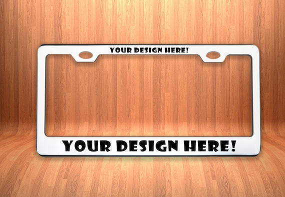 Personalized Heavy Duty License Plate Frame Laser Engraved Te - Etsy