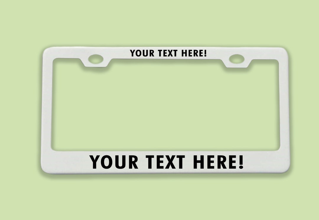 Personalized License Plate Frames for Cars, Custom License Plate Frame ...