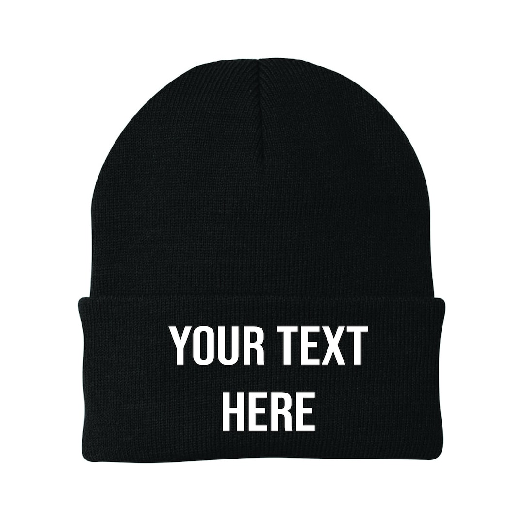 Custom Made Embroidered Artwork Design Beanie Cap Ski Cap Snow Cap Logo ...