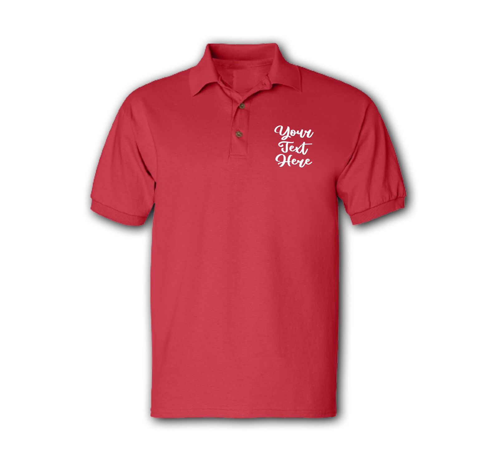 Men's Polo T Shirt Custom Text Embroidered Polo for Men - Etsy