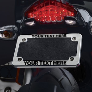Customized Motorcycle License Plate | Motorcycle License Plate Frame ...